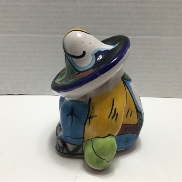 Mexico | Accents | Mexico Art Pottery Clay Figurine Siesta Man Statue ...